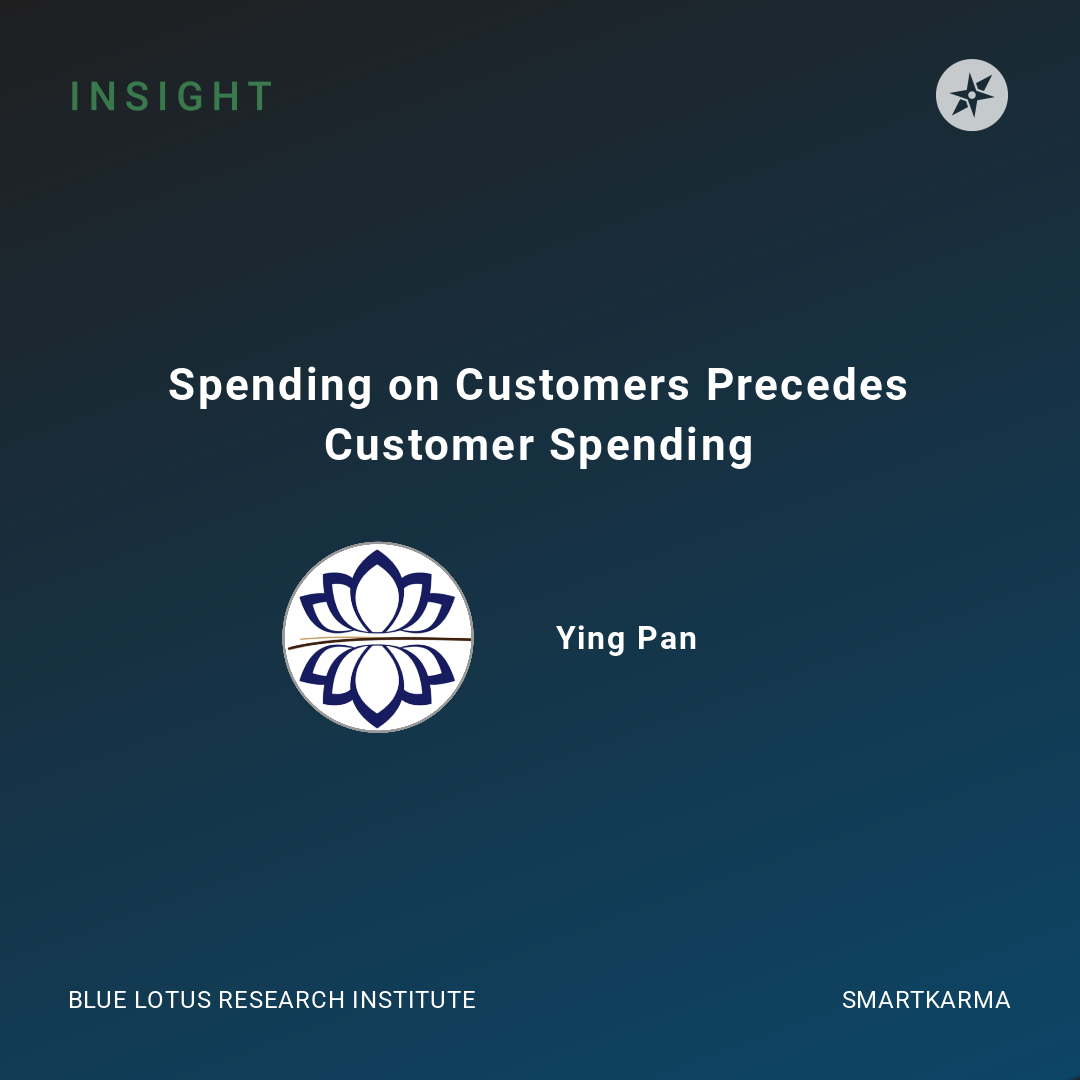 Spending on Customers Precedes Customer Spending - Blue Lotus Research ...