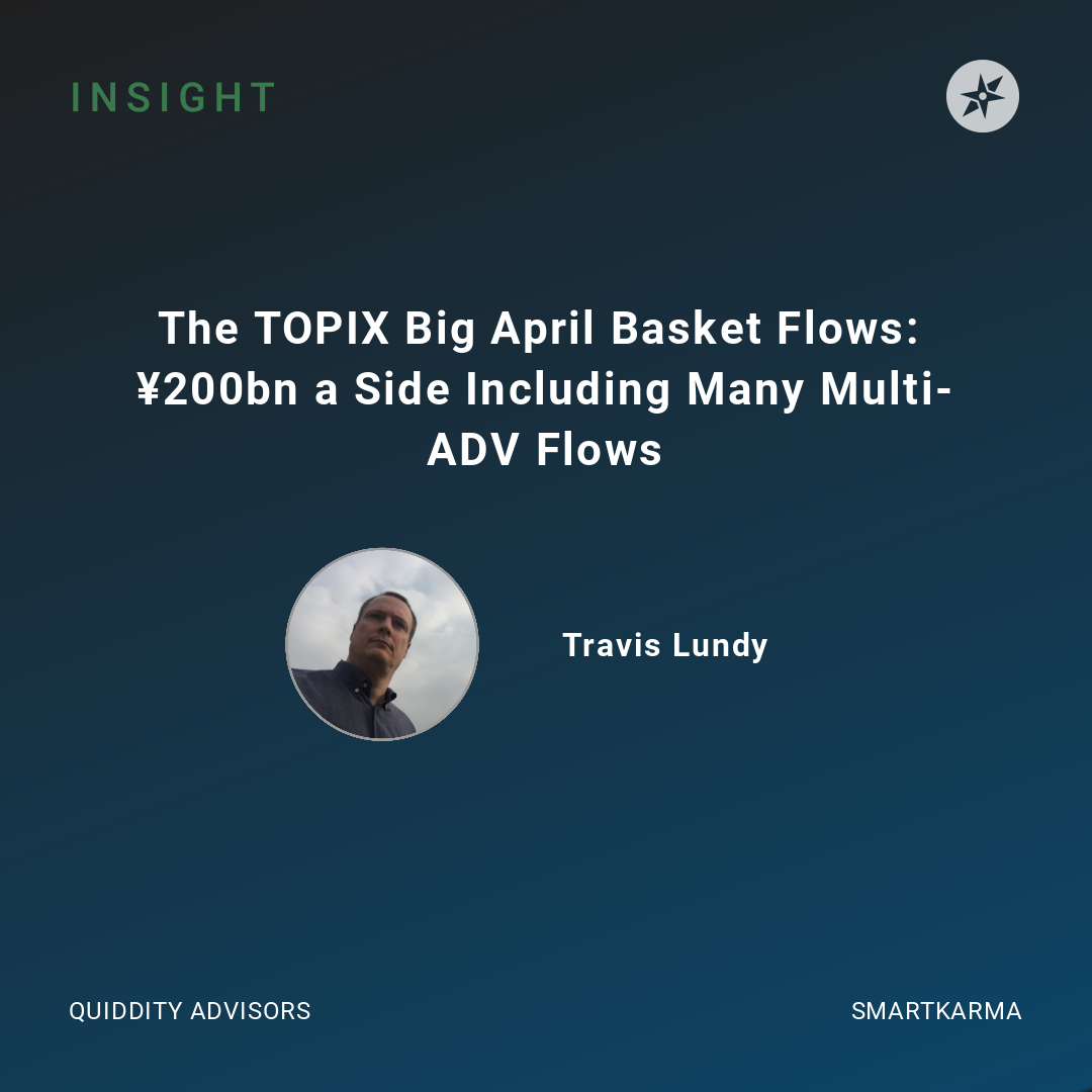 The TOPIX Big April Basket Flows: ¥200bn a Side Including Many Multi-ADV Flows - Travis Lundy