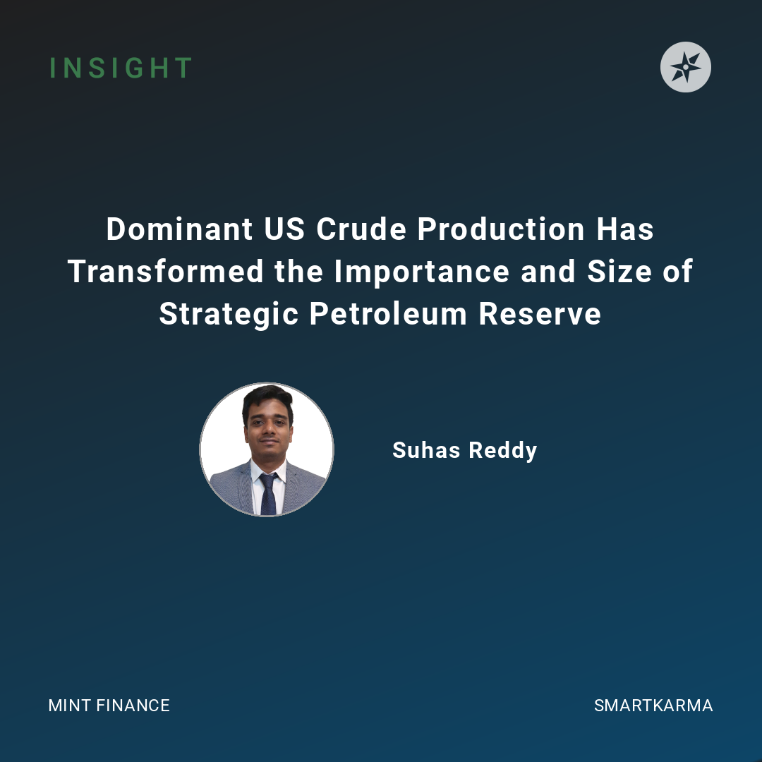 Dominant US Crude Production Has Transformed the Importance and Size of Strategic Petroleum ...